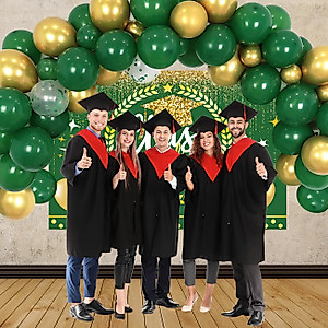 Green Graduation Party Decorations 2023,67pcs Class of 2023 Party Decor Kit with Balloon Garland Backdrop Banner and Tablecloth for High School, College, Medical Student Graduation Party Supplies