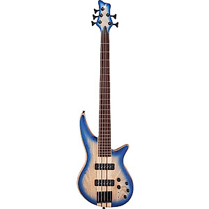 Jackson Pro Series 5-String Spectra Bass SBA V, Blue Burst, Caramelized Jatoba Fingerboard