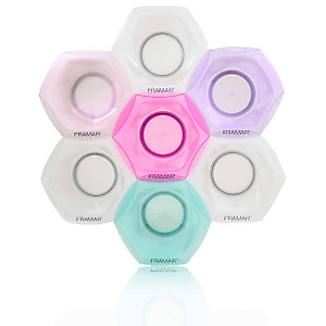 FRAMAR Multi-Colored Connect and Color Bowl Set – Mixing Bowls for Hair Color, Hair Bleach, Hair Dye, Coloring Set - 7 Pack