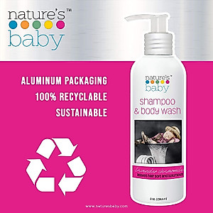 Nature's Baby Conditioner & Detangler - Formulated for Problem and Sensitive Skin - Sulfate Free, No Artificial Fragrances and pH Neutral - Lavender Chamomile 8 oz