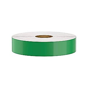 Premium Vinyl Label Tape for DuraLabel, LabelTac, VnM SignMaker, SafetyPro, Viscom and Others, Green, 1" x 150'