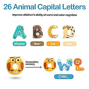 Wooden Magnetic Letters