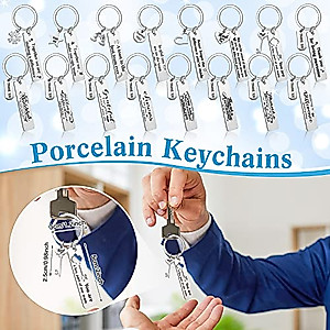 Thank You Gifts Coworker Leaving Farewell Appreciation Gifts with 12 oz Thank You for Being Awesome Wine Tumbler and Difference Keychains Gifts for Father Colleague Teacher Friends (Trendy, 32 Pcs)