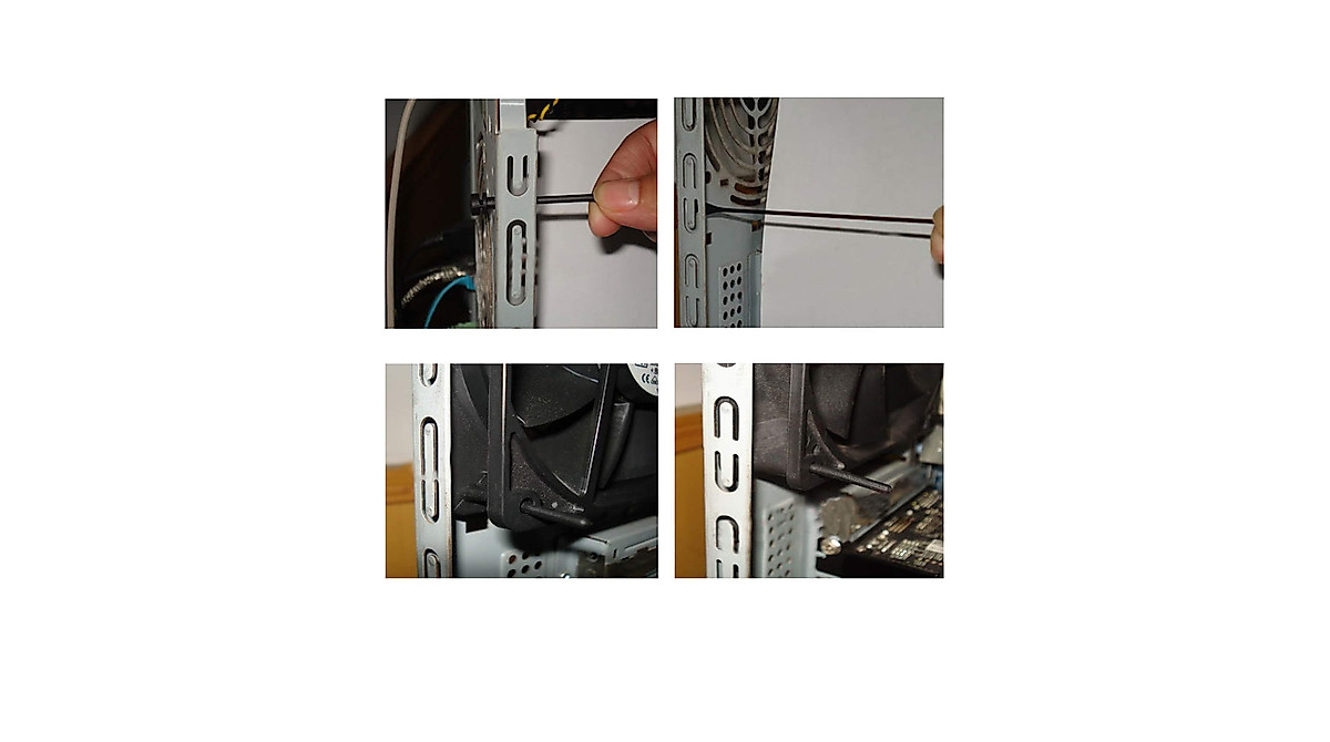 AUEAR 50 Pack Anti-Vibration PC Fan Screws - Reduce Noise