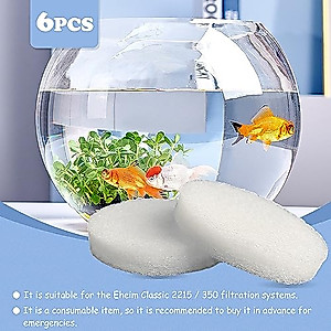 SHIGATSU Fine Filter Pads for Eheim Classic 350 2215 (6pcs)