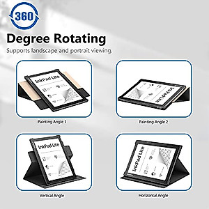 E NET-CASE Case for Pocketbook InkPad Lite 9.7 inch,360 Degree Rotating Protective Tablet, Lightweight Smart Cover Folio Stand Hard Shell Cover for Pocketbook InkPad Lite 9.7 Inch