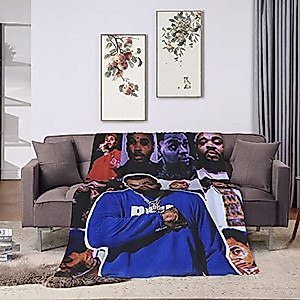 Blanket Flannel Fleece Novelty Throw Blanket All Seasons Lightweight Air Conditioner Cozy Blanket for Living Room/Bedroom/Sofa/Chair 50"x40"