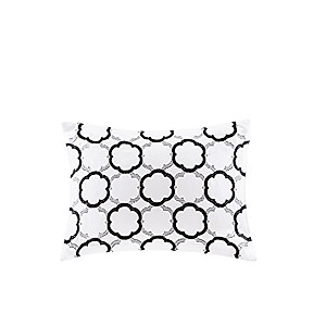 Comfort Spaces Enya Comforter Set-Modern Floral Design All Season Down Alternative Bedding, Matching Shams, Bedskirt, Decorative Pillows, Queen(90"x90"), Red/Black