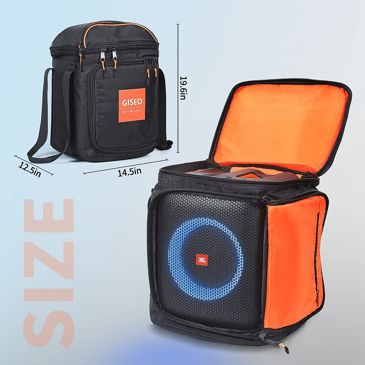 Speaker Bag Rugged Speaker Bag Carry Case Compatible with JBL Party Box Encore Essential, Portable Speaker Carry Tote Bag Backpack (for JBL PartyBox Encore Essential)