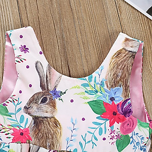 HIFINO Easter Outfit for Baby Girl One-Piece Jumpsuit with Bunny Ears HatMy First Easter Baby Girl Outfit Gift Ruffles Romper Outfits Clothes 9-12 Months