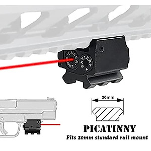 UUQ Mini Airsoft Gun Laser Sight Red Dot Beam for Compact Pistol with Weaver or Picatinny Rail|Rifle Handgun|Tactical Sights Airsoft|Scope Hand Gun Rifles|Laser Pointer Pistol|Air Soft Optic