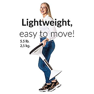 SUN-FLEX Ergonomic Height Adjustable Balance Foot Stool at Work Wobble Chair for Home Office Sit Stand Desk Stool with Natural and Active Posture (White)