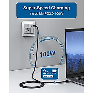 Selore&S-Global USB 4 Cable 6Ft/1.8M, 40Gbps USB C Cable,USB C Monitor Cable for Single 8K/Dual 4K, 100W USB C Charging Cable Compatible for USB 3/4 for Laptop,MacBook,Docking Station.etc