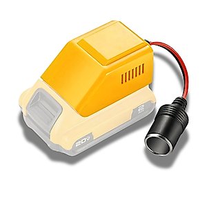 TONSIM Adapter for Dewalt 20V Battery - 20V to 12V Step Down Converter with Cigarette Lighter Interface - Compatible with All 20V Dewalt Batteries, Power Wheel Adapter for All Car Appliances