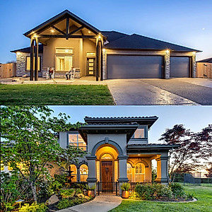 GREENIC 60 Watt Yellow Light Bulbs 2-Pack 120V E26 Base Led bulb A19 800Lm 2200k Porch Light for Outdoor Indoor Bedroom Yard