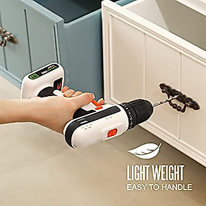 GALAX PRO Drill Driver, Lightweight 12V 2 Speed Cordless Drill, Maximum Torque 25 N.M, 3/8 Inch Keyless Chuck, Streamlined Design, with 6 Accessories