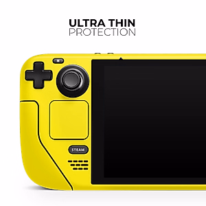 Design Skinz - Compatible with Steam Deck - Skin Decal Protective Scratch-Resistant Removable Vinyl Wrap Cover - Solid Yellow