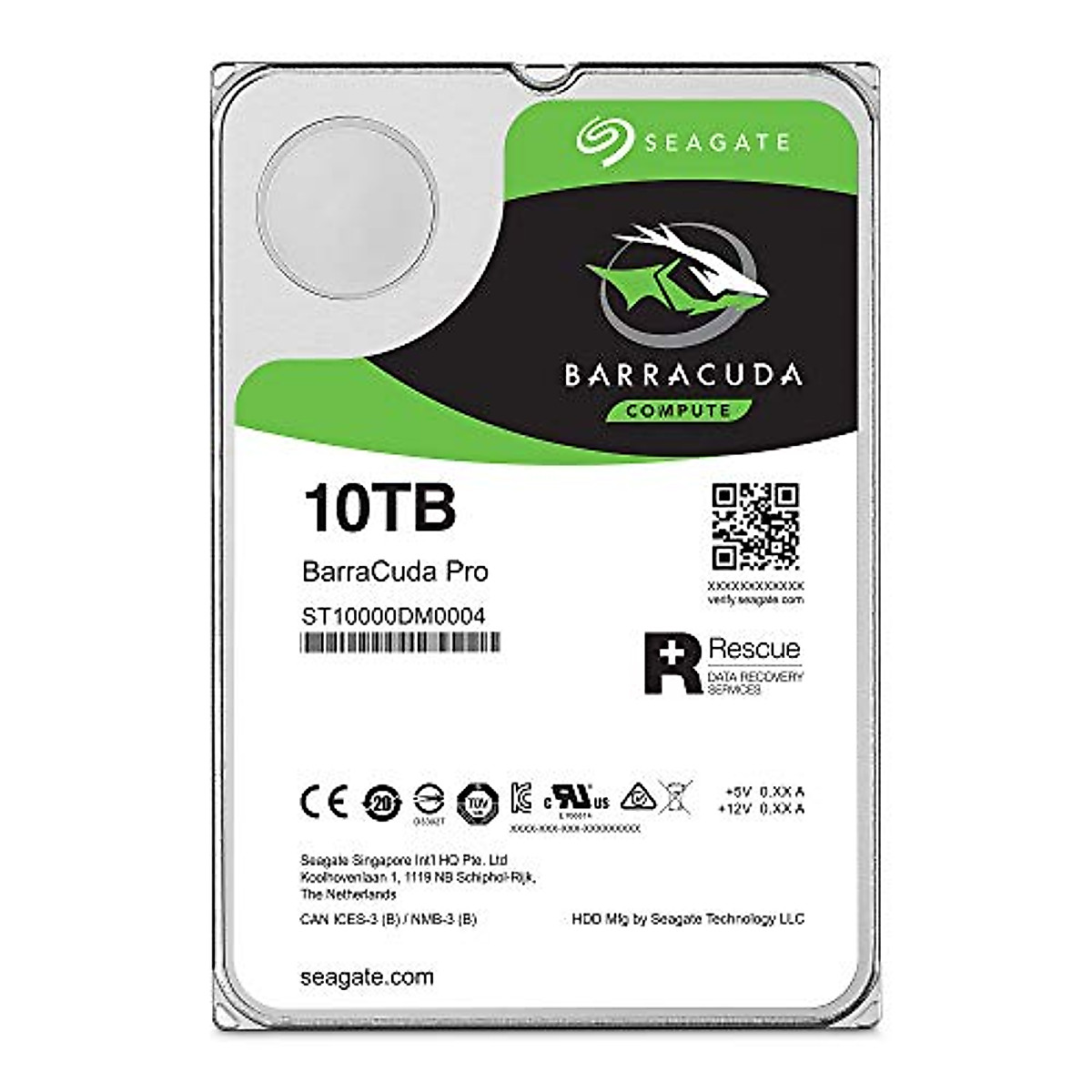 Seagate BarraCuda Pro 10TB Internal Hard Drive Performance HDD – 3.5 Inch SATA 6 Gb/s 7200 RPM 256MB Cache for Computer Desktop PC, Data Recovery (ST10000DM0004)