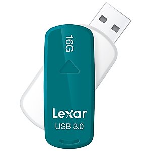 Lexar JumpDrive S33 16GB USB 3.0 Flash Drive LJDS33-16GASBNA (Teal)