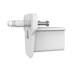 ClosetMaid 21941 Pre-Loaded 2.75-Inch Low-Profile Wall Brackets with Anchors for Wire Shelving, 250-Pack, White