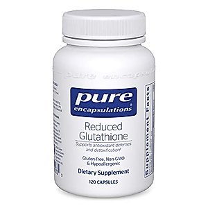 Pure Encapsulations Reduced Glutathione | Hypoallergenic Antioxidant Supplement to Support Liver and Cell Health* | 120 Capsules