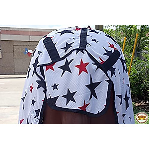 HILASON 78 Inches Horse Fly Sheet Ultra Violet Rays Protect Mesh Bug Mosquito Summer Spring | Fly Sheet | Horse Turnout Sheet | Fly Sheet for Horses | Bug and Mosquito Protection | Fly Sheet for Horse