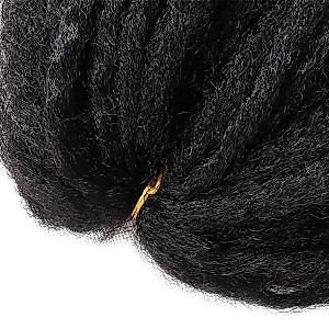 1 Pack 18 Inch Marley Braiding Hair Twists Marley Twist Braids Hair Long Afro Kinky Marley Hair for Butterfly Locs Crochet Hair(1B#)