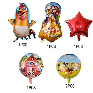 Farm Animals Party Decorations 6PCS Farm Animals Foil Balloons for Kids Birthday Baby Shower Farm Animals Theme Party Decorations