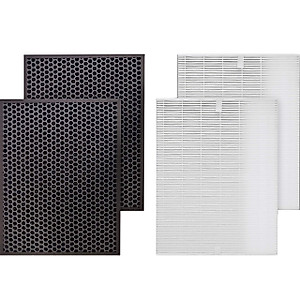 Fette Filter - HR900 Premium H13 True Hepa Filter Set Compatible with Winix Filter T for HR900 Ultimate Pet Air Purifier Part number 1712-0093-00 (Pack of 2)
