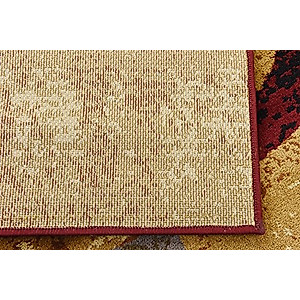 Unique Loom Barista Collection Area Rug - Kouillou (9' x 12' Rectangle, Multi/ Brown)