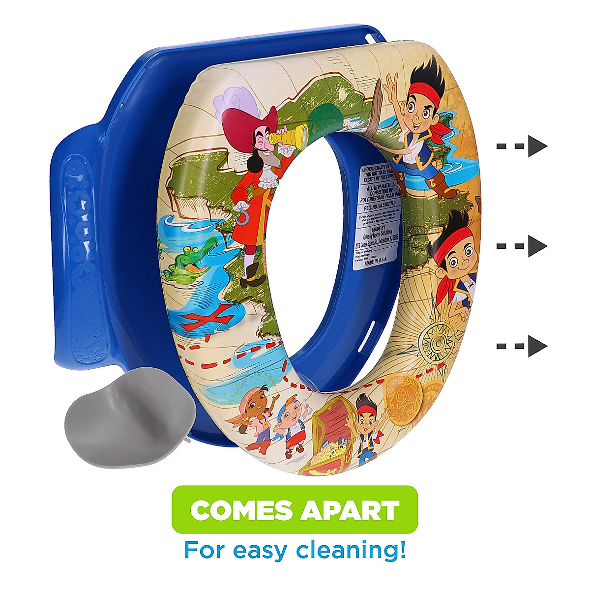 Disney Jake and The Never Land Pirates "Treasure Awaits" Soft Potty, Blue