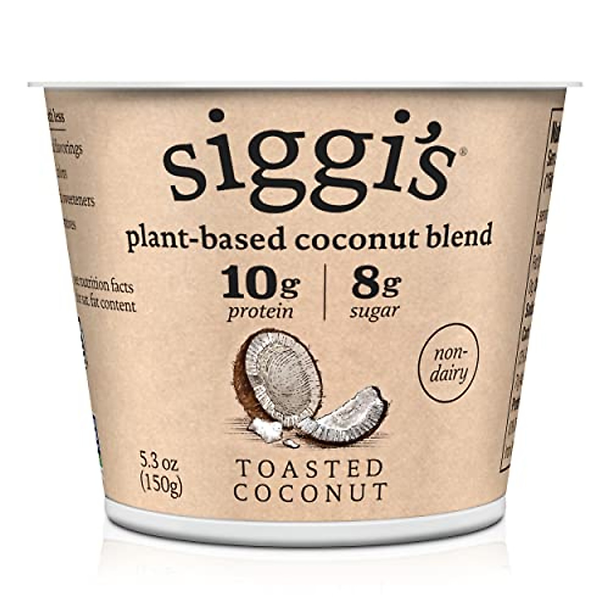 Siggi's, Toasted Coconut Plant-Based Yogurt, 5.3 Ounce
