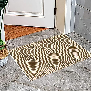 Tiffasea Indoor Door Mats, Front Door Mat 2'x3' Machine Washable Small Area Rug, Cotton Woven Indoor Outdoor Rugs Reversible Floor Mats for Bedroom/Bathroom/Kitchen/Entry