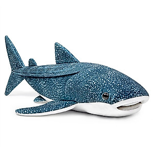 ZHONGXIN MADE Simulation Great Whale Shark Plush Toy - Realistic 20.5" Long Lifelike Blue Texture Whale Shark Stuffed Toys, Super Soft Ocean Sea Creatures Sharks Plush Toy Gift Collection for Kids