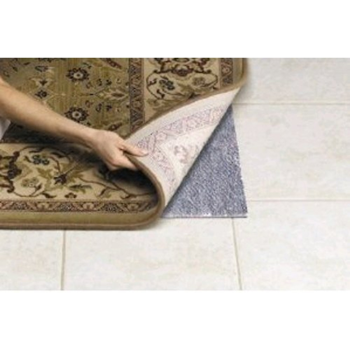 2' X 12' Ultra Plush Non-Slip Rug Pad for Hard Surfaces and Carpet