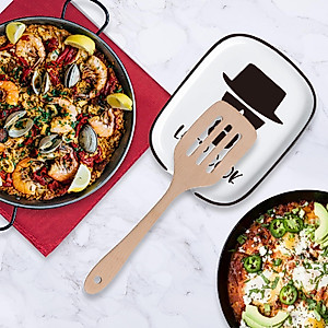 Remifala Ceramic Spoon Rest for Kitchen Stove Top Counter, Funny Let’s Cook Heat Resistant Spoon Holder, Kitchen Cute Decor for Cooking Lovers, Kitchen Accessories for House Warming (Let's Cook)