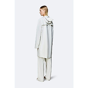 RAINS Waterproof Long Jacket - Off White - L/XL