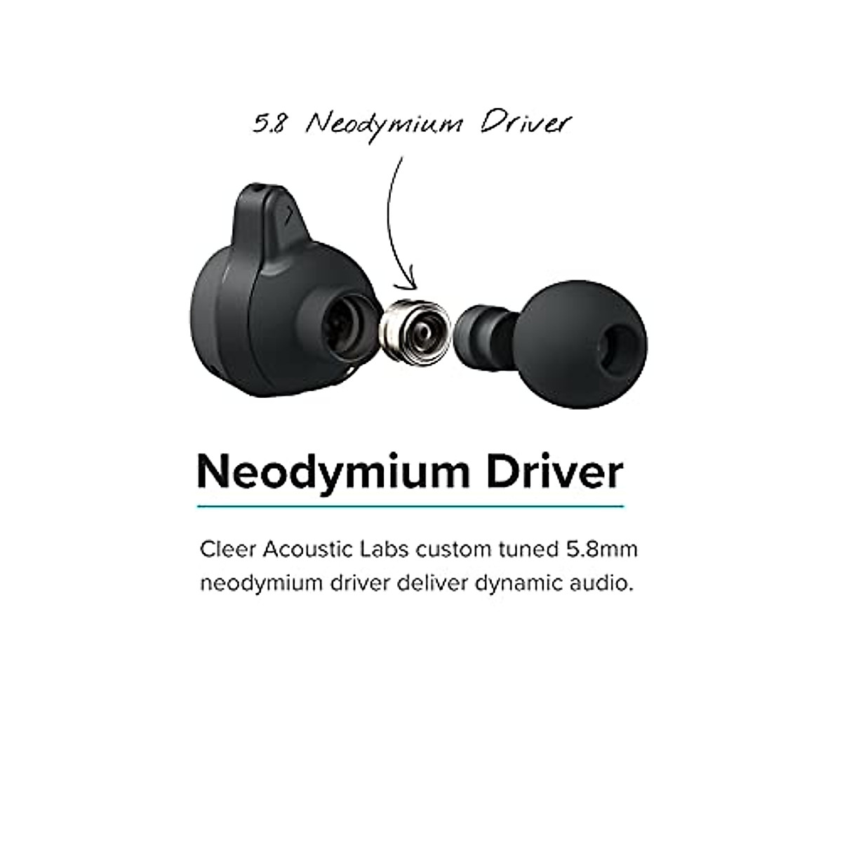 Cleer Audio, Roam NC Wireless Bluetooth Noise Cancelling Earbuds with Long Lasting Battery Life, Sweat Proof and Water Resistant, Touch Controls, Ambient Mode Music and Calls, Black