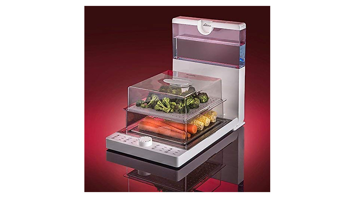 STX Evolution Foldable Food Steamer - Large Capacity, Easy Storage