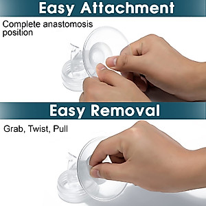 Begical Flange Inserts 15mm for Medela/Spectra/tsrete/momcozy/Elvie/Motif Luna/Ameda MYA Breastpump 24mm Breast Shields. Reduce 24mm Nipple Tunnel Down to 15mm