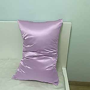 Cognatio 22 Momme 100% Pure Silk Pillowcase for Hair and Skin, Both Sides Grade 6A Mulberry Silk Pillow Case with Hidden Zipper, 1 Pack (Lavender, King 20x36 inches)