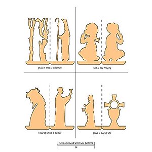 128 Compound Scroll Saw Patterns: Original "2-in-1" Designs for 3D Animals and People (Fox Chapel Publishing) Create 2 Different Images in 1 Piece: Front & Back Show 1 Image; Left & Right Show Another