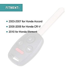 SELEAD 2pcs Flip Key Fob Keyless Entry Remote fit for 2004-2012 for Honda for CR-V for Accord Antitheft Keyless Entry Systems 35111-SHJ-305 4 Buttons