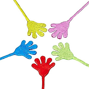 Cool Chimpanzee Stretchy Sticky Hands Kids Party Favors For Kids 4-8 (100-Pack) Toy Assortment, Stocking Stuffers, Easter Egg Toys Fillers