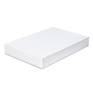 ALEF 14" x 9.5" x 2" White Shirt Gift Wrap Boxes with Lids (10-Pack)