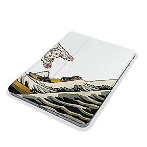 Great Wave Kanagawa Cat case Compatible with iPad Mini Air Pro 7.9 8.3 9.7 10.2 10.9 11 12.9 inch Pattern Cover New 2022 2021 Trifold Stand 3 4 5 6 7 8 9 Generation 583 (10.2" 7/8/9 gen)