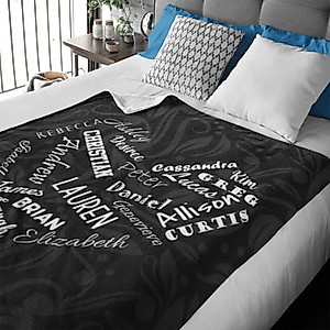 Personalized Grandchildren Names Fleece Blanket: Christmas Blanket, Grandma Gifts, Gifts for Grandma, Grandma Birthday Gifts, Birthday Gifts for Grandma, Christmas Throw Blanket (5060-fleece)…