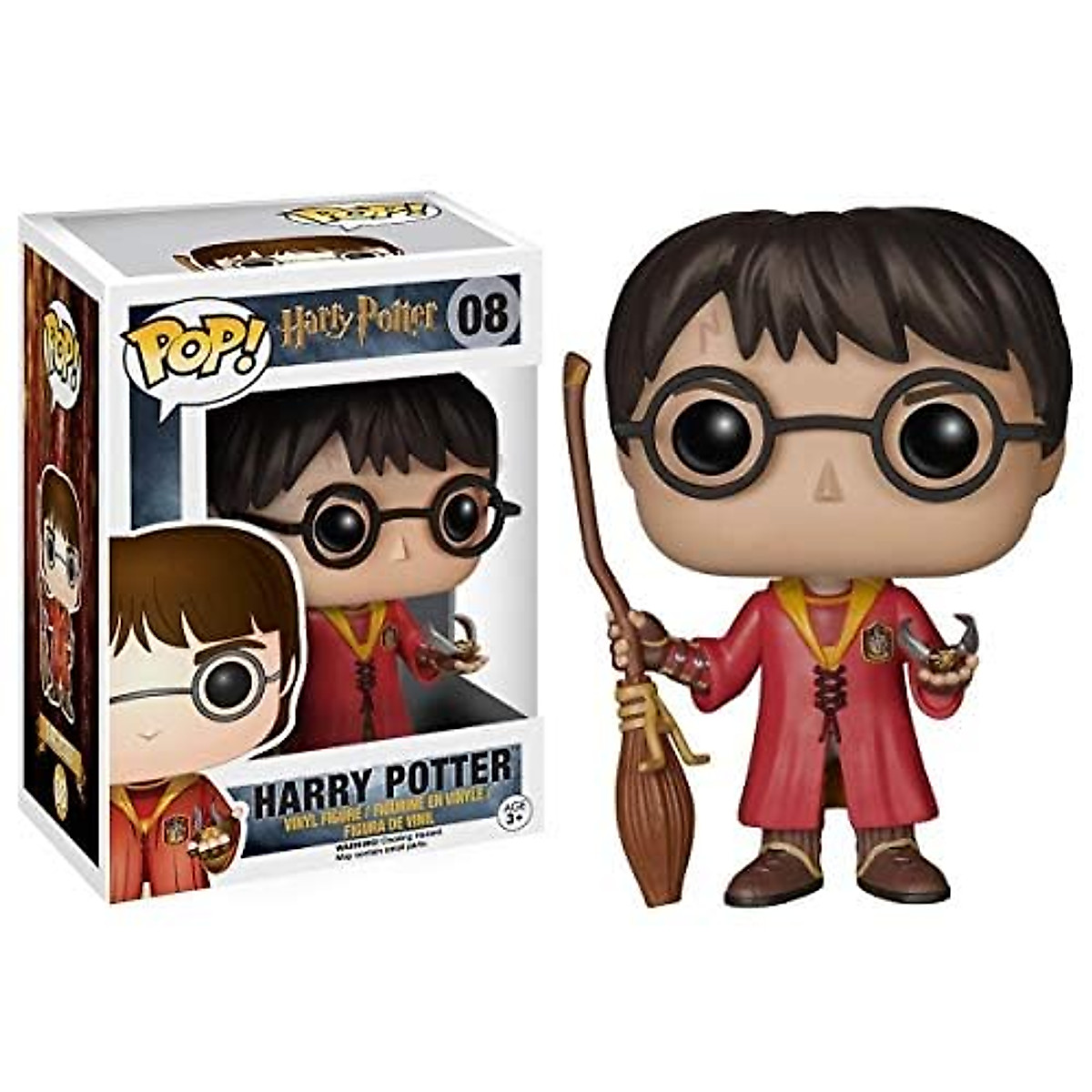 Harry Potter - Quidditch Harry Potter #08 Funko Pop! Vinyl Figure (Includes Compatible Pop Box Protector Case)