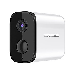 SV3C 1080P Outdoor Surveillance Camera, Outdside Security IP Camera with 2-Way Audio, Humanoid Detection, Support 128G SD Card Recording