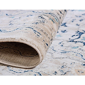 Unique Loom Oslo Collection Area Rug - Osterbro (10' x 13' 1" Rectangle, Beige/ Light Brown)